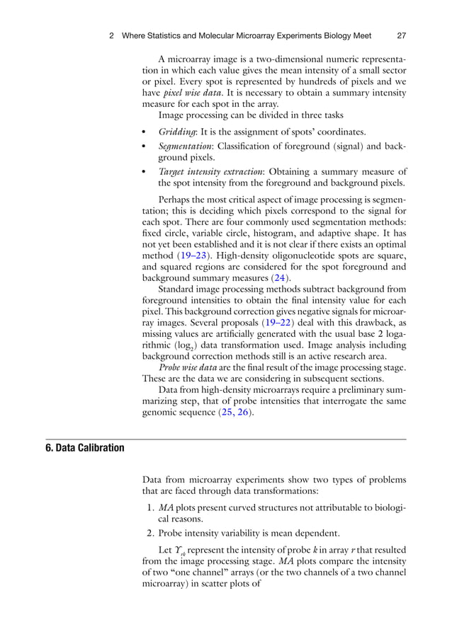 Statistical methods for microarray data analysis | PDF