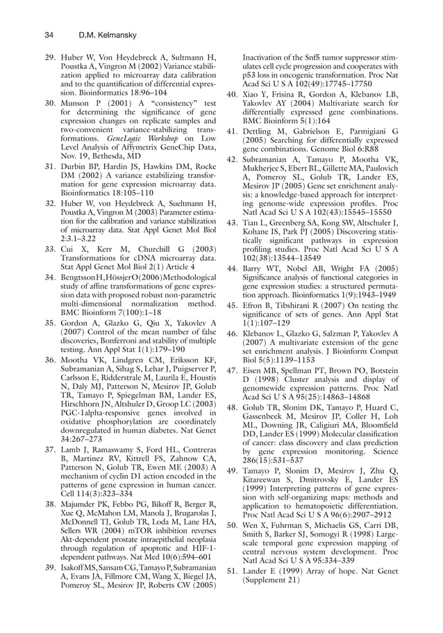 Statistical methods for microarray data analysis | PDF