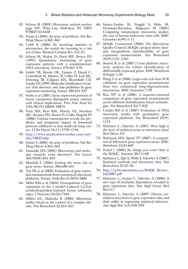 Statistical Methods For Microarray Data Analysis Pdf