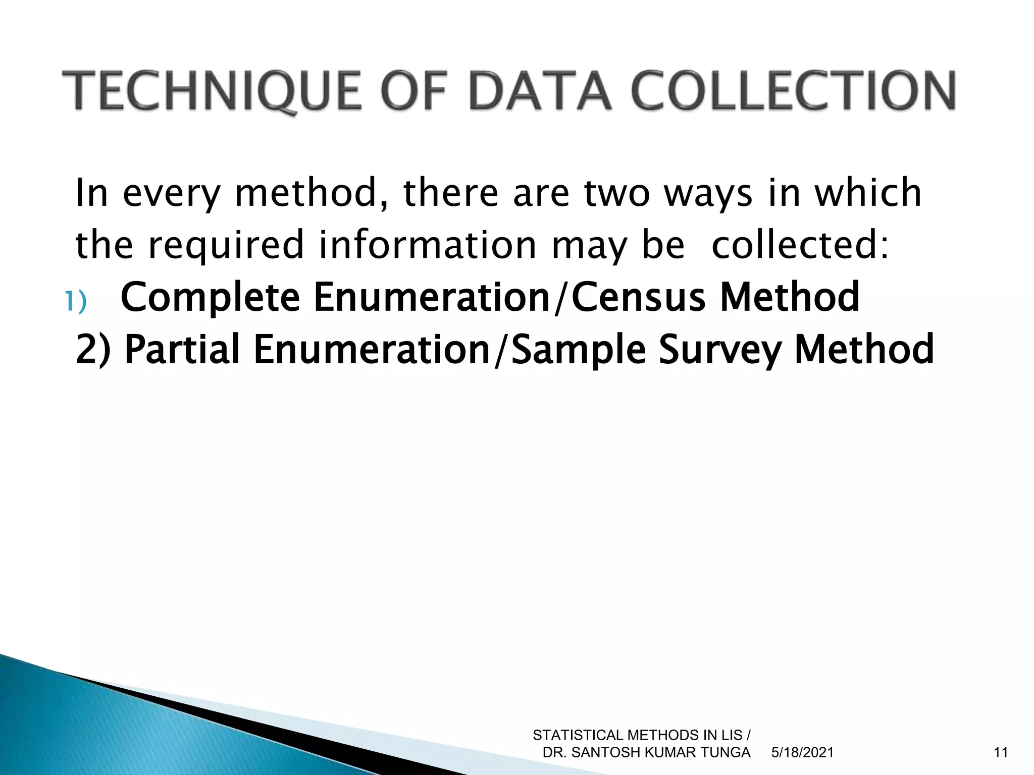 Statistical Methods in Library and Information Science: A Fundamental ...