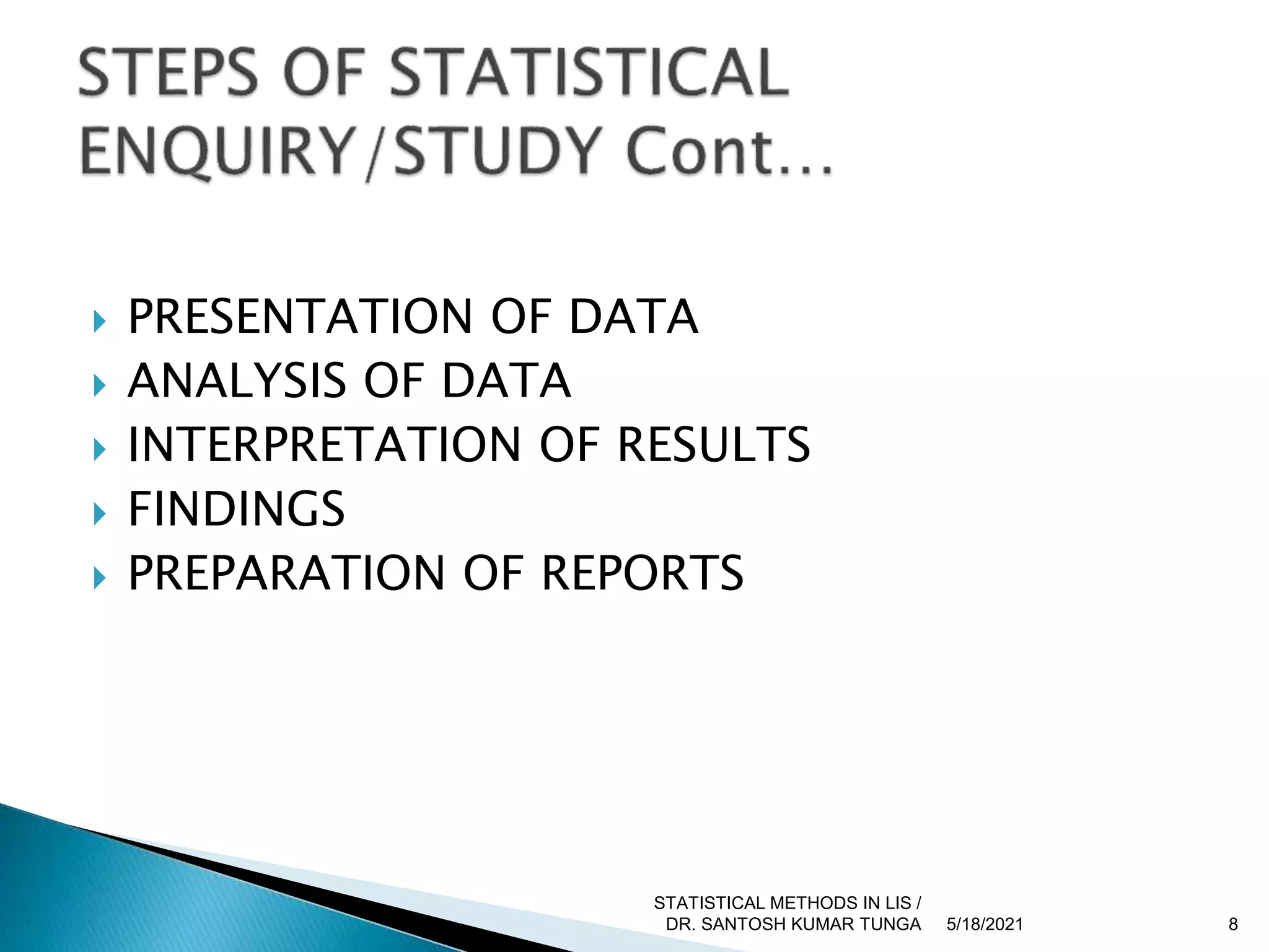Statistical Methods in Library and Information Science: A Fundamental ...