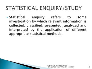 Statistical Methods in Library and Information Science: A Fundamental ...