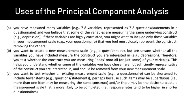 Statistical methods for questionnaire development: Questionnaire reliability analysis, Factor ...