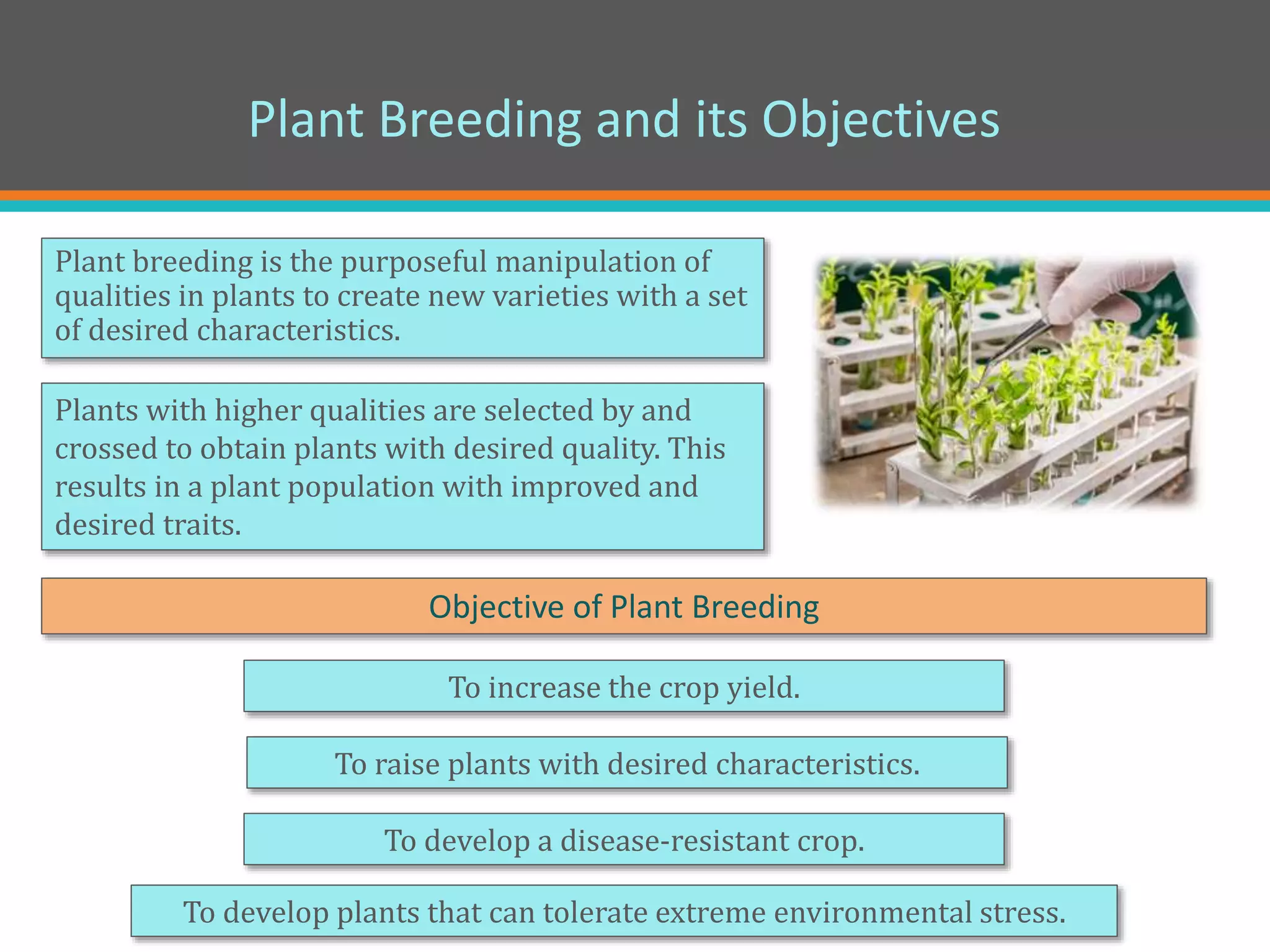 Statistical method suitable for the analysis of plant breeding | PPTX