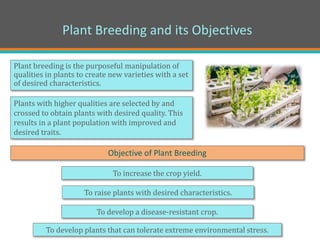 Statistical method suitable for the analysis of plant breeding | PPTX