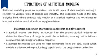 Statistical modeling in pharmaceutical research and development | PDF