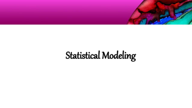 Statistical modeling in pharmaceutical research and development | PPTX