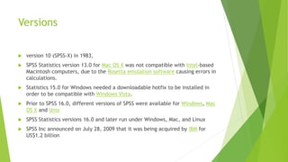 Statistical package for the social sciences | PPTX