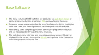 Statistical package for the social sciences | PPTX