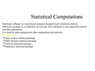 statistical_packages./ reserach methodology/statisticspptx | PPTX