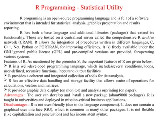 statistical_packages./ reserach methodology/statisticspptx | PPTX