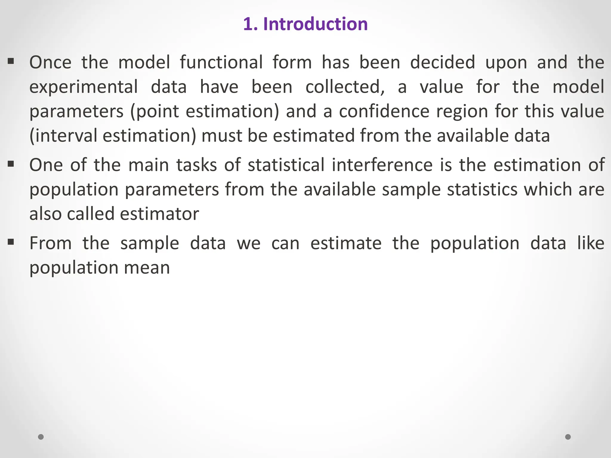 Unit I - Statistical parameter estimation.pptx