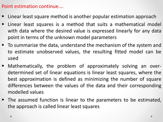 Unit I Statistical Parameter Estimationpptx Physics Science