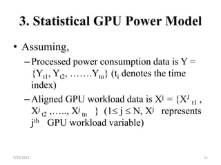 Statistical power consumption analysis and modeling | PPTX