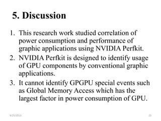 Statistical power consumption analysis and modeling | PPTX