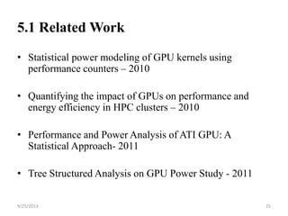 Statistical power consumption analysis and modeling | PPTX