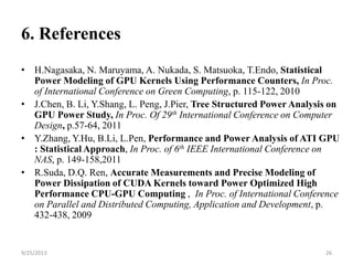 Statistical power consumption analysis and modeling | PPTX