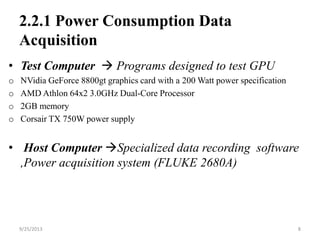 Statistical power consumption analysis and modeling | PPTX