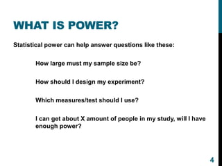 Statistical Power | PPTX