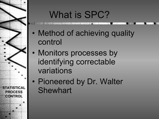 Statistical Process Control | PPT