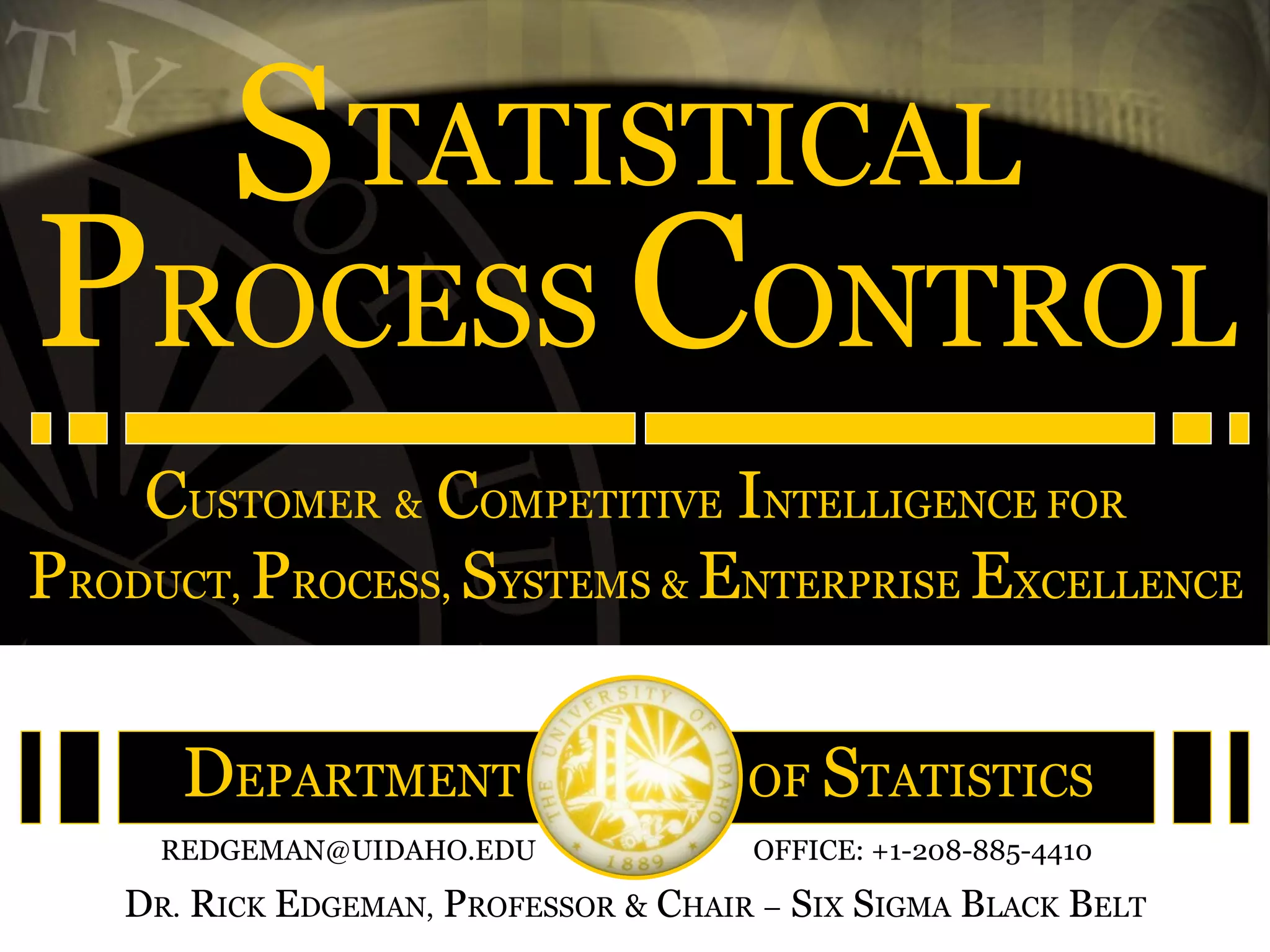 Statistical process control | PPT