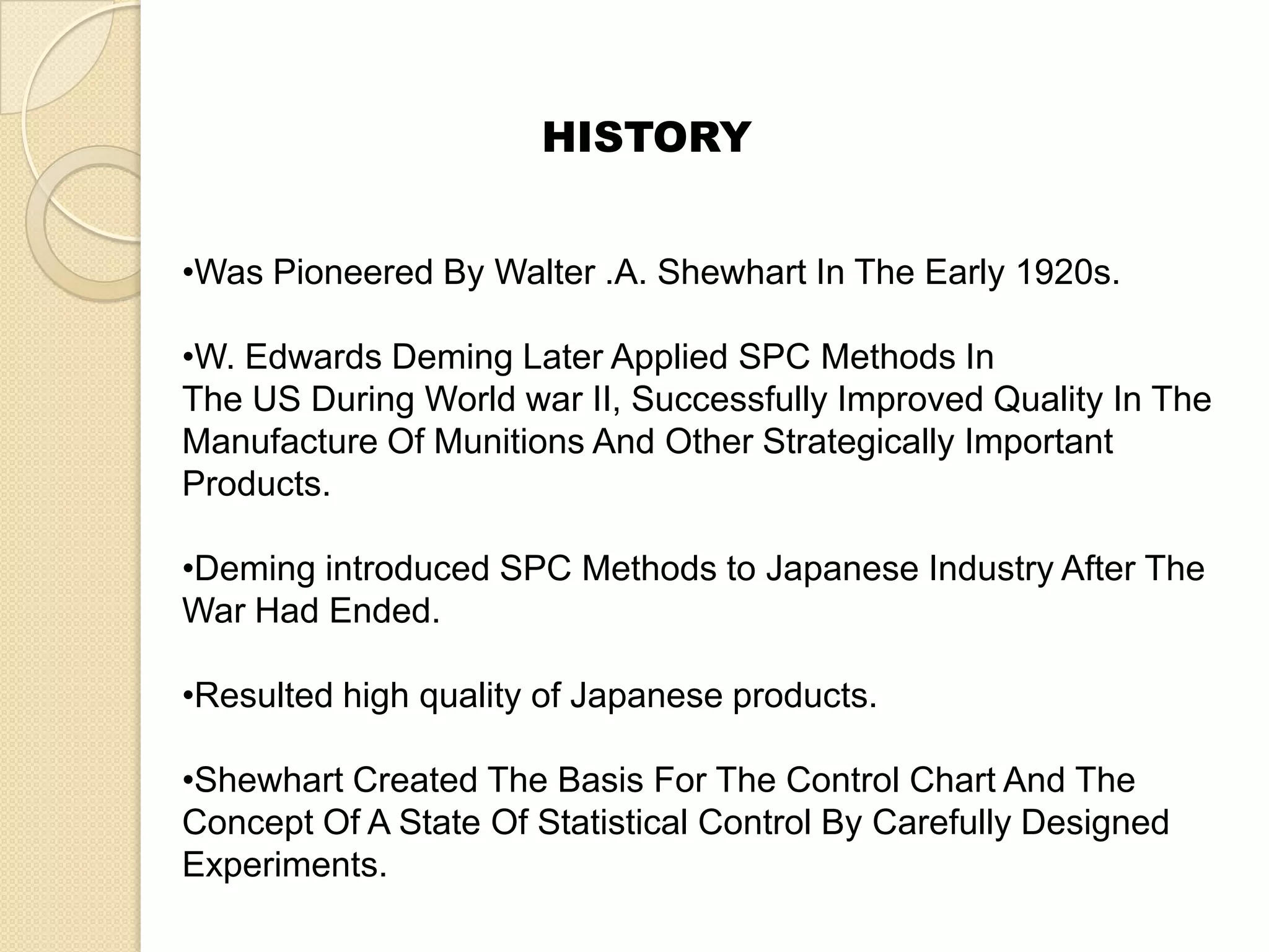 Statistical process control | PPTX