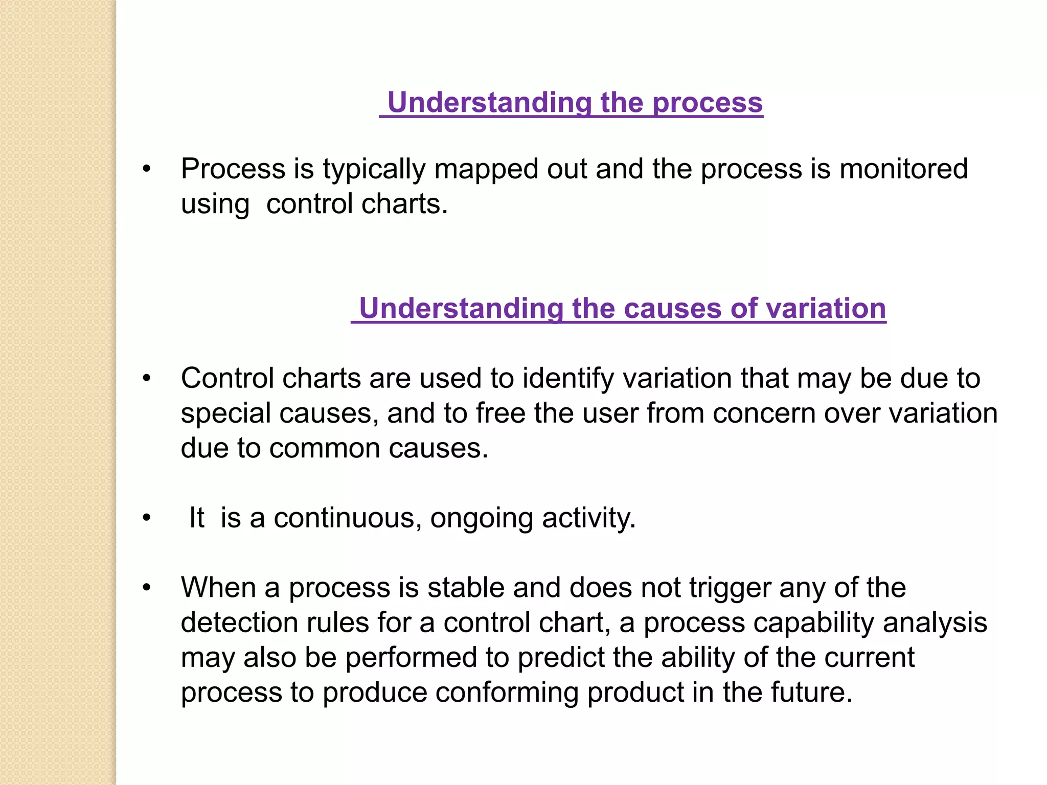 Statistical process control | PPTX