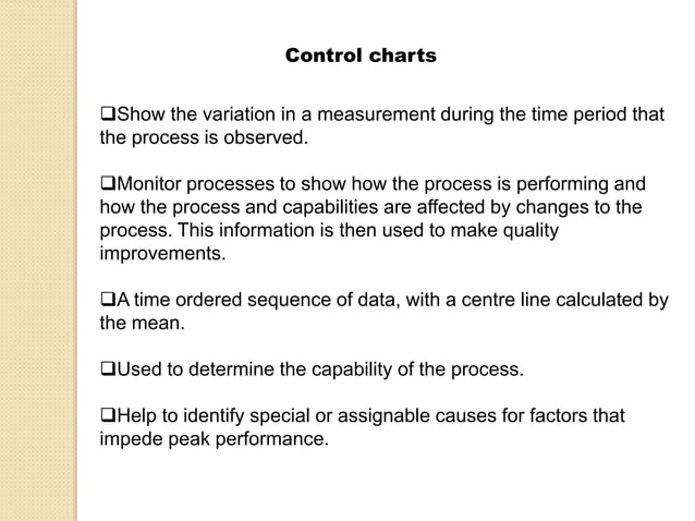 Statistical process control | PPTX