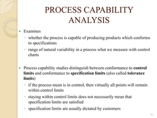 Statistical process control | PPTX