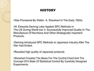 Statistical process control | PPTX