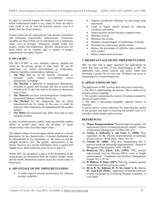 Statistical process control | PDF
