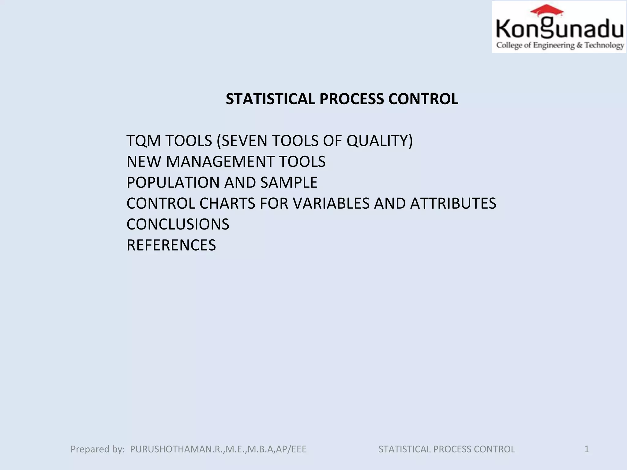 Statistical process control | PPT