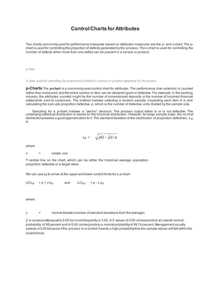 Statistical process control | DOCX