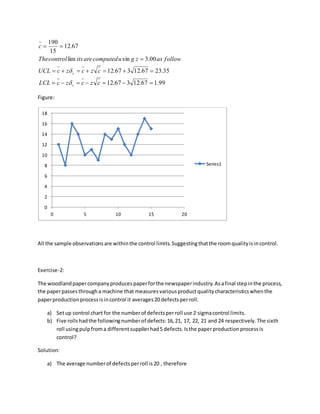 Statistical process control | DOCX