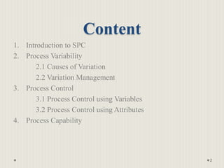 Statistical Process Control | PPTX