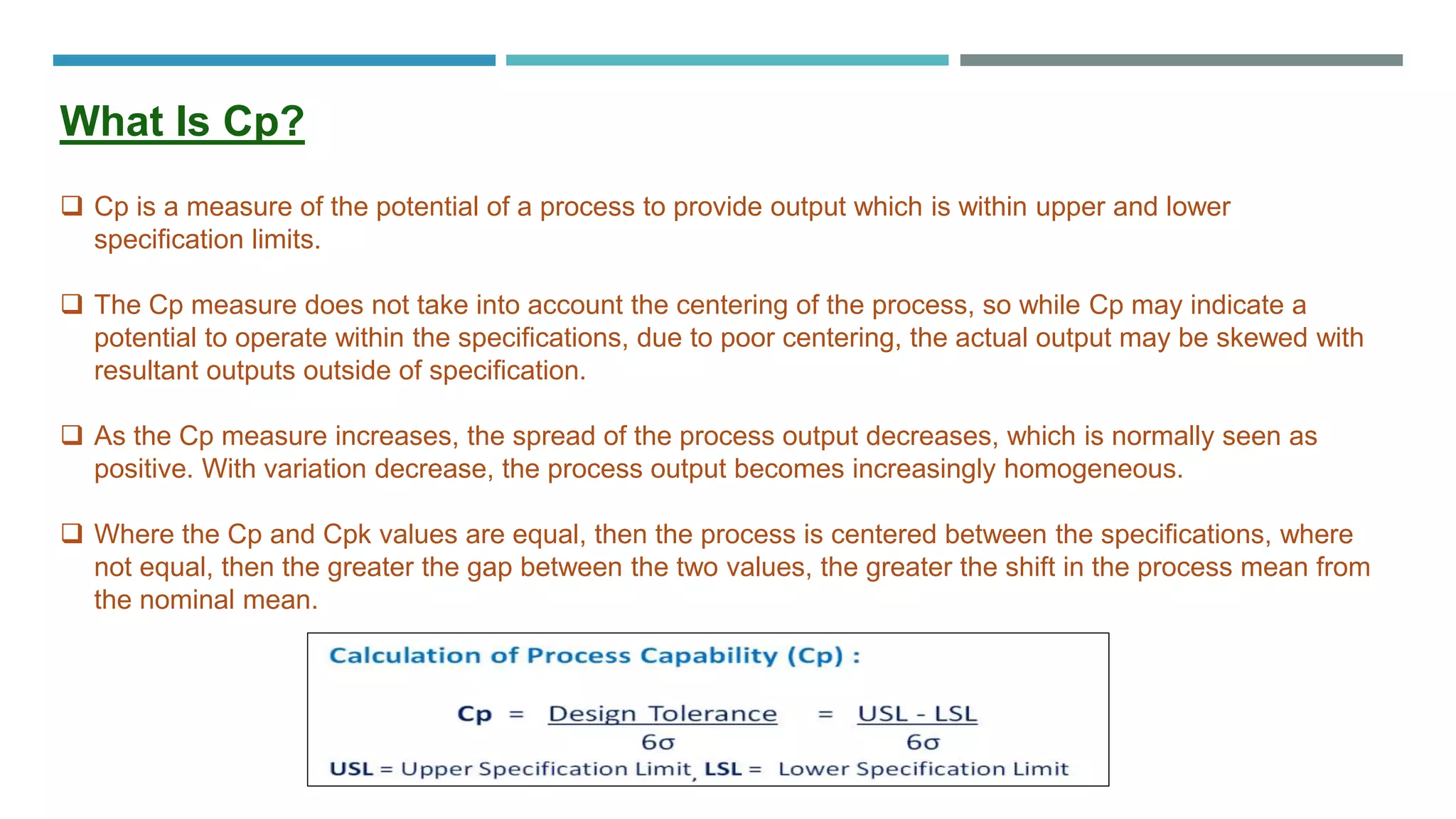 Statistical Process Controlcontrol Chart And Process Capability Pptx Physics Science