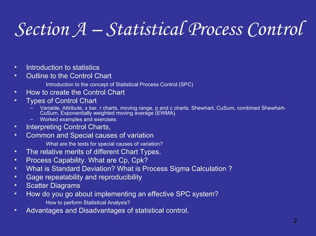 Statistical Process Control | PPT