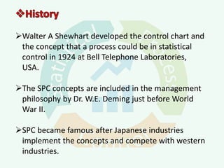 STATISTICAL PROCESS CONTROL(PPT).pptx | Geography | Science