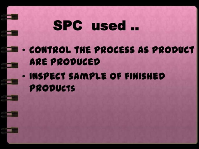 Statistical process control (spc) | PPT
