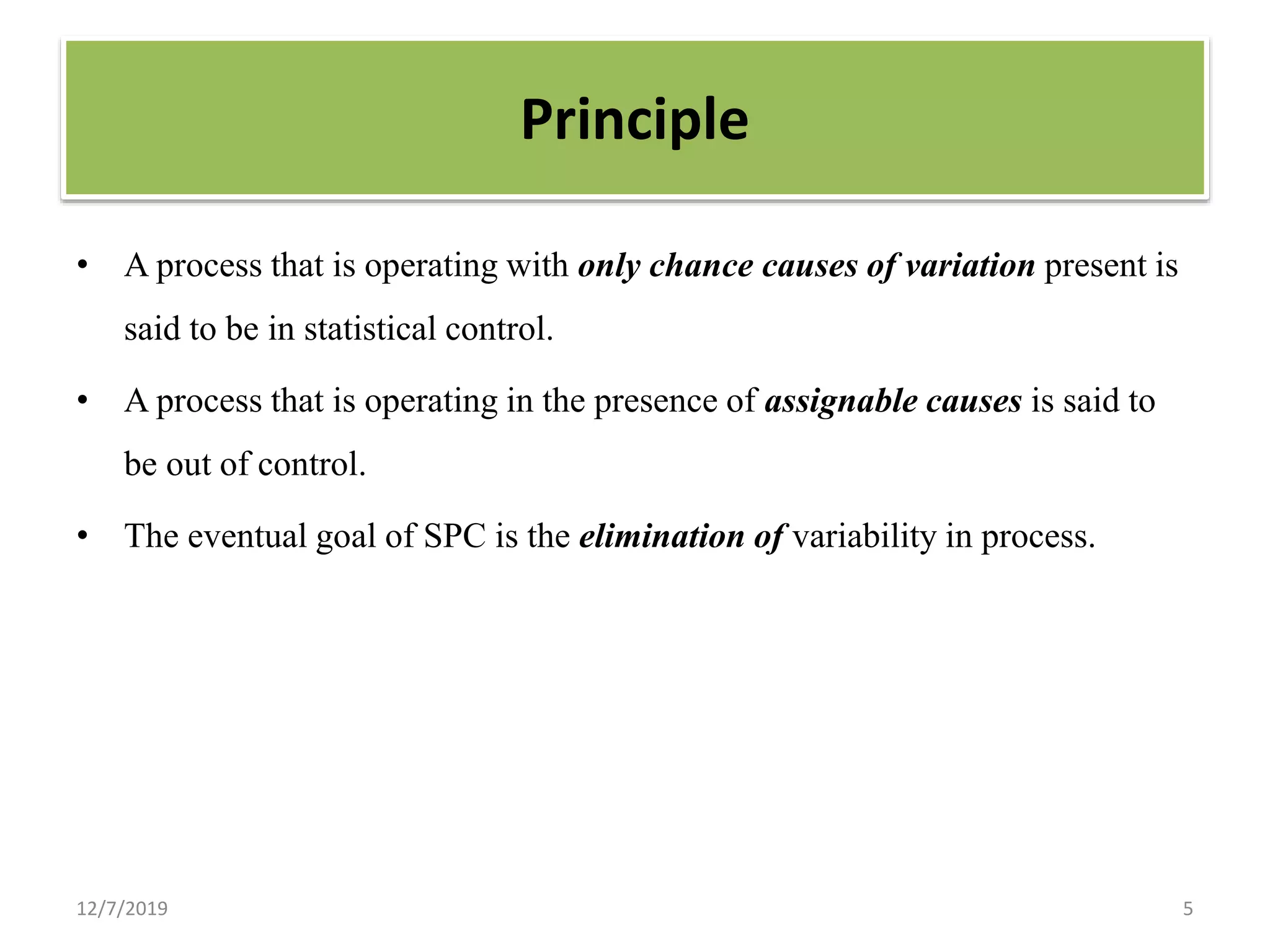Statistical process control (spc) | PPTX