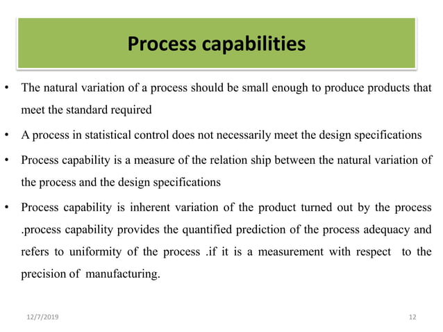 Statistical process control (spc) | PPTX