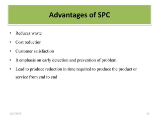 Statistical process control (spc) | PPTX