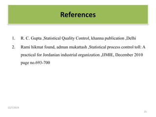 Statistical process control (spc) | PPTX