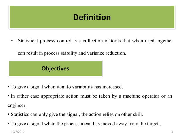 Statistical process control (spc) | PPTX