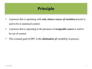 Statistical process control (spc) | PPTX