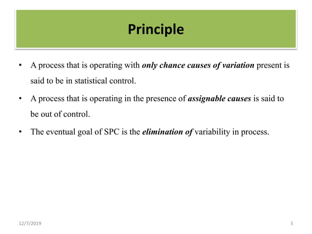 Statistical process control (spc) | PPTX
