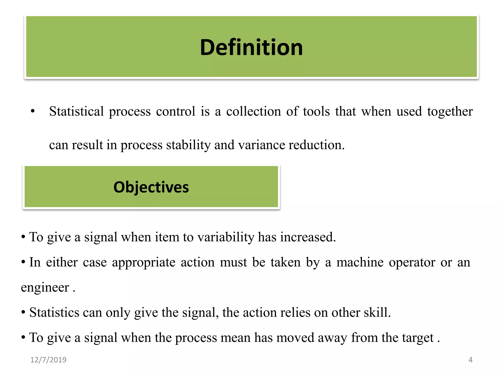 Statistical process control (spc) | PPTX