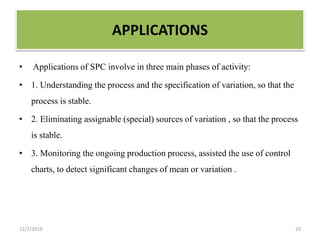 Statistical process control (spc) | PPTX