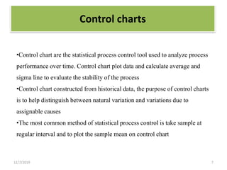 Statistical process control (spc) | PPTX