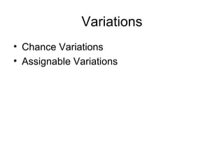 Statistical Quality Control | PPT